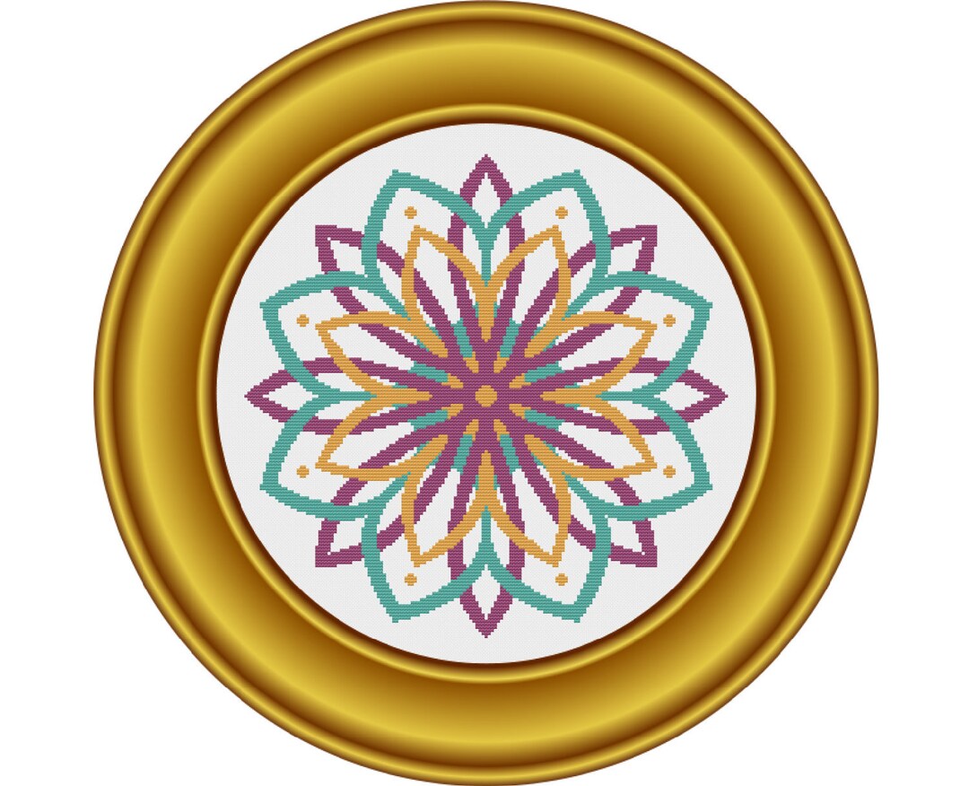 Mandala 9 - Balance - Counted Cross Stitch Pattern (x-stitch PDF) - Etsy