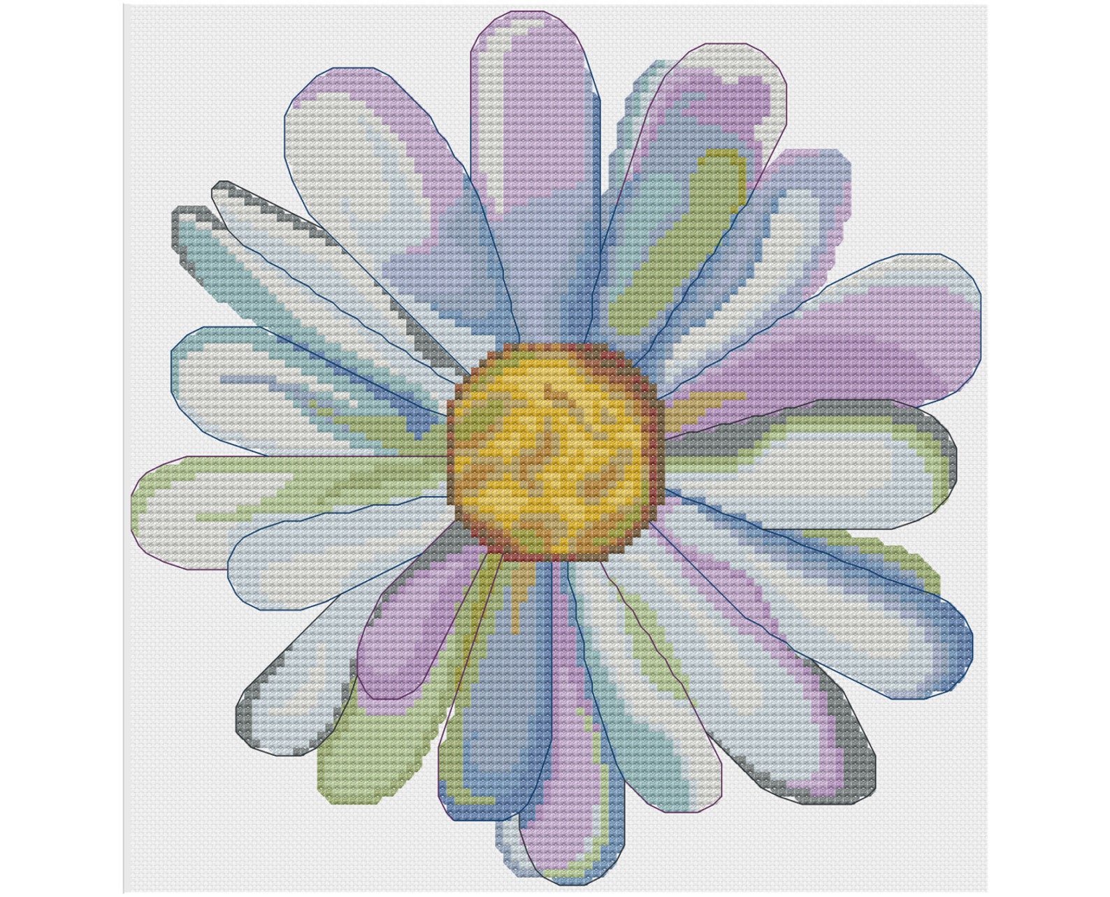Daisy - Counted Cross Stitch Pattern (x-stitch PDF) - Etsy