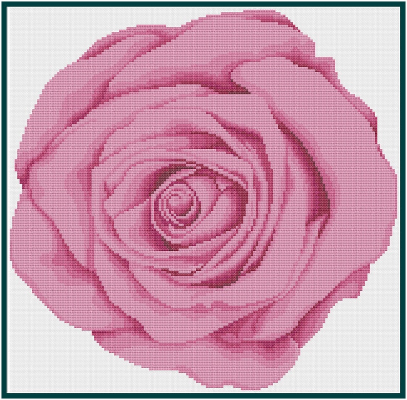Rose - Counted Cross Stitch Pattern (x-stitch PDF) - Etsy