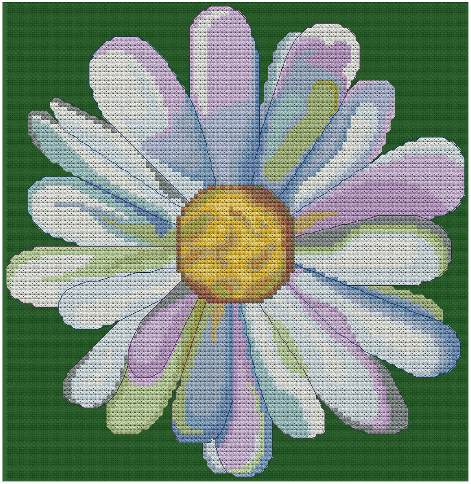 Daisy - Counted Cross Stitch Pattern (x-stitch PDF) - Etsy