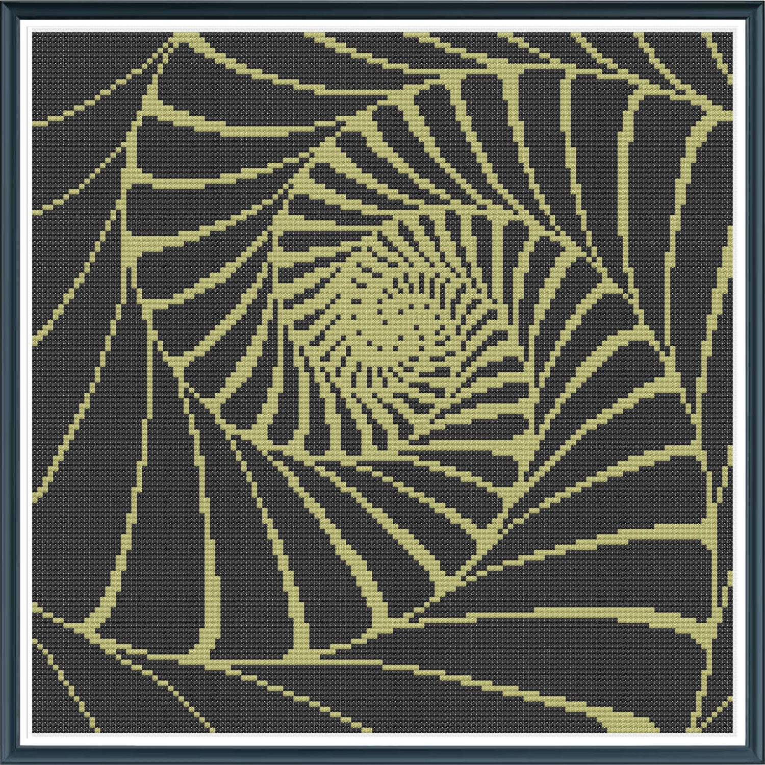 Fractal 1 Quadruple Nautilus Counted Cross Stitch Pattern - Etsy