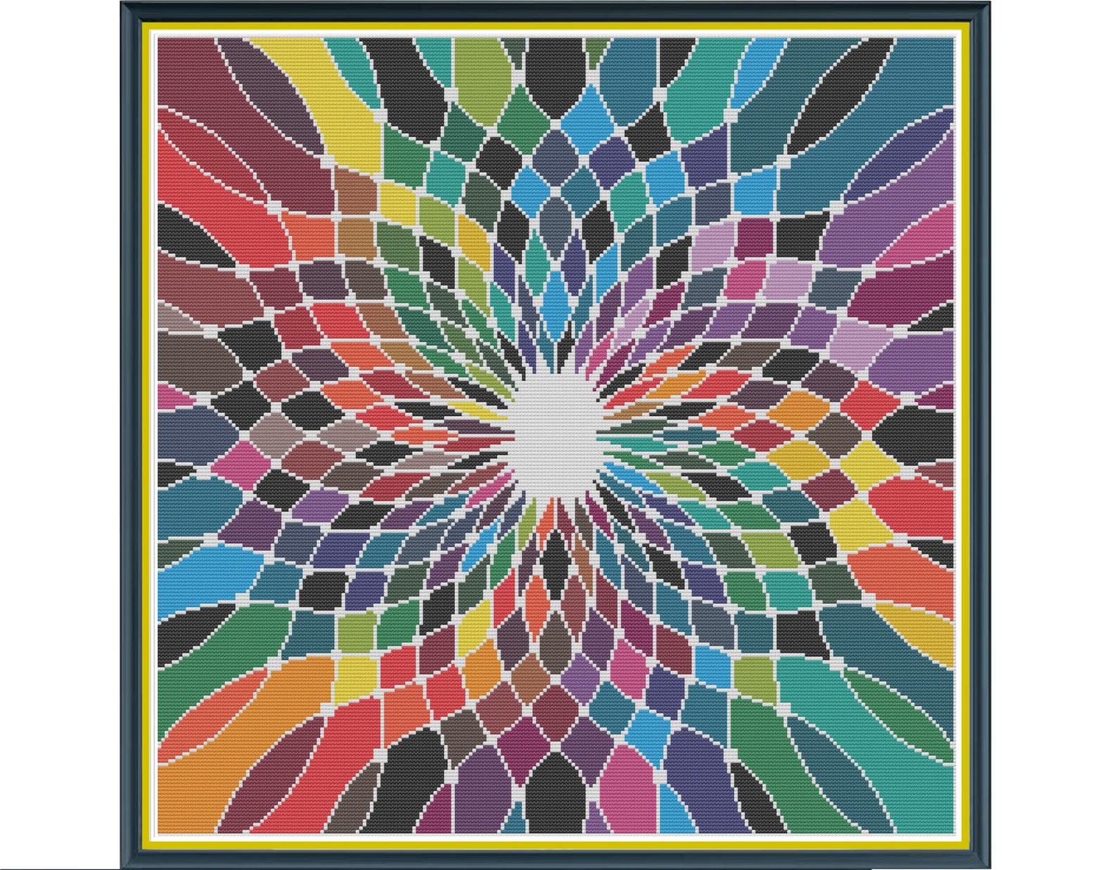 Geometric 6 - Groovy - Counted Cross Stitch Pattern (x-stitch PDF) - Etsy