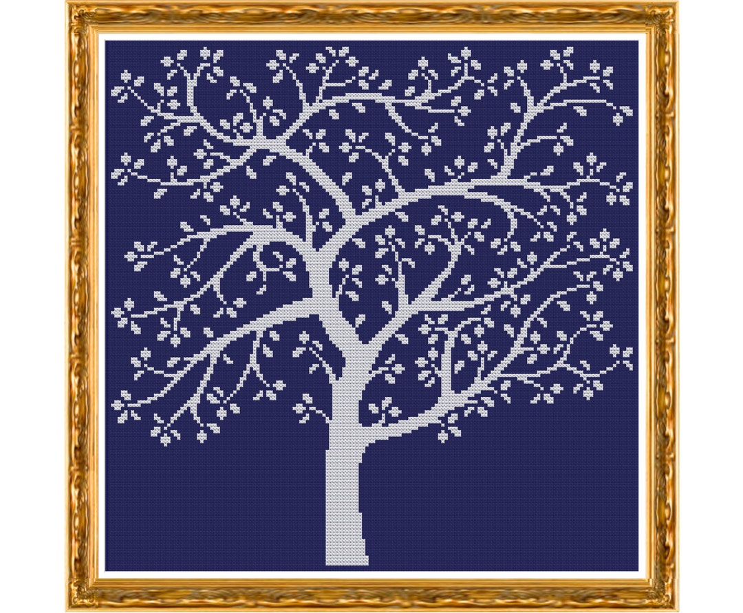 Tree 1 - Counted Cross Stitch Pattern (x-stitch PDF) - Etsy