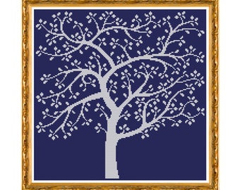 Tree 3 Counted Cross Stitch Pattern x-stitch PDF | Etsy