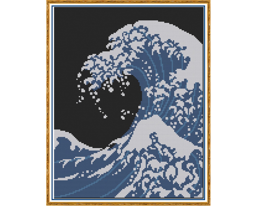 Wave - Counted Cross Stitch Pattern (x-stitch PDF) - Etsy