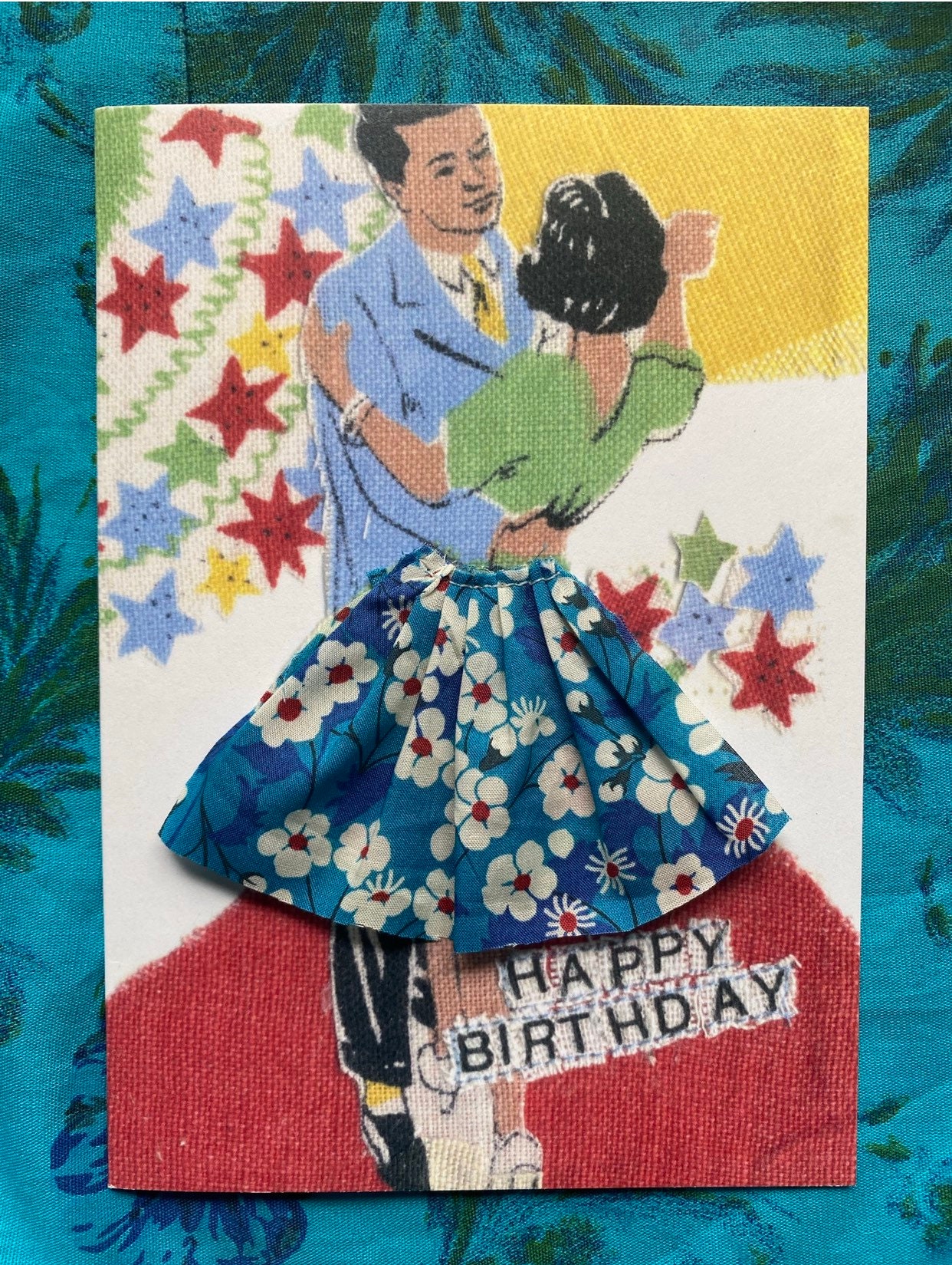 Pack of Three Retro Fashion Cards, Handmade Birthday, Fifties/sixties ...