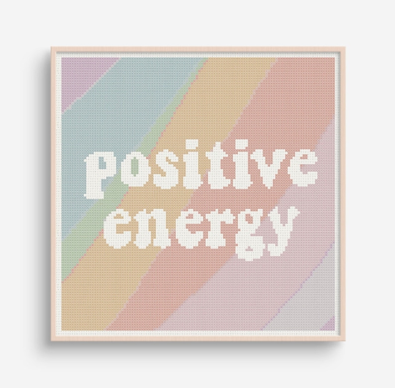 Positive Energy Stitch Pattern PDF - Etsy