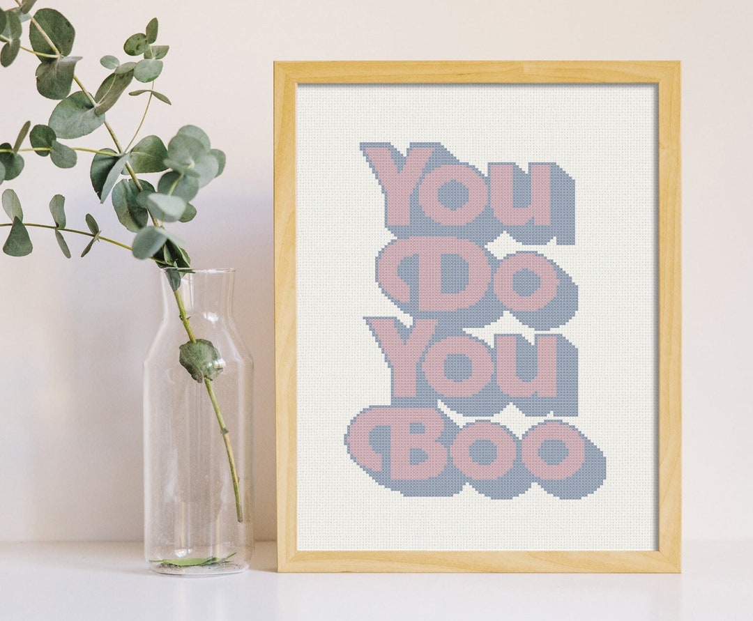 You Do You Boo Stitch Pattern PDF - Etsy