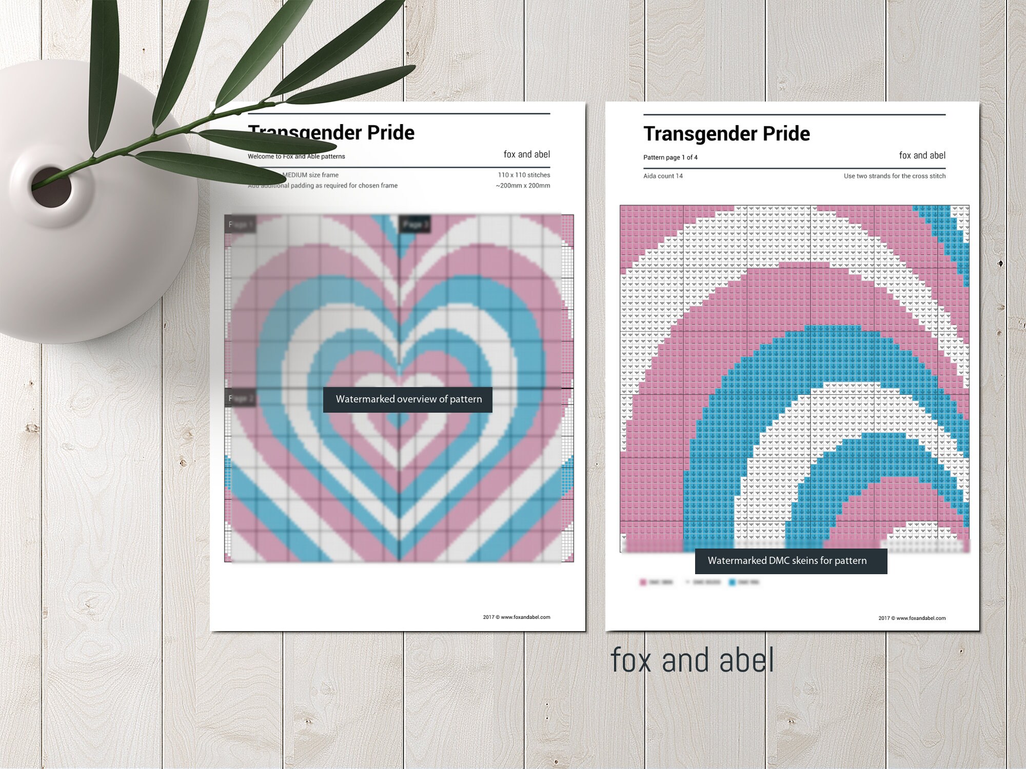 Transgender Pride Cross Stitch Pattern PDF - Etsy