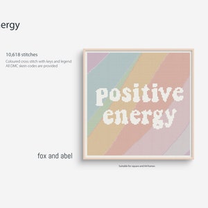 Positive Energy Stitch Pattern PDF - Etsy