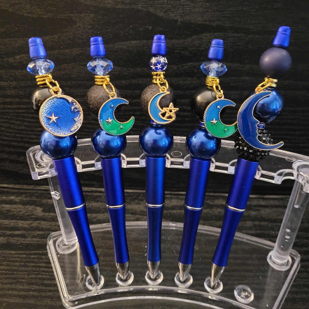 Moon and Stars Beaded Refillable Pen - Etsy