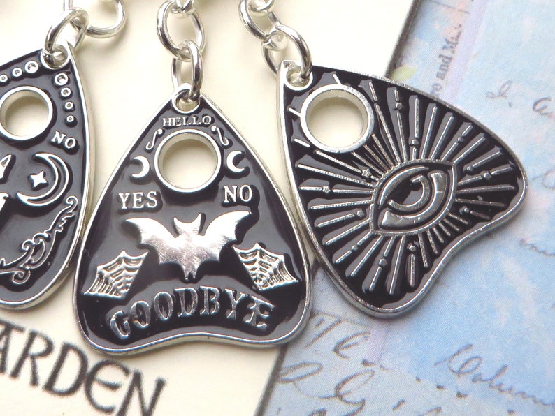 Gothic Cat Ouija Stitch Marker Set of 5 Ouija Board Planchettes ...