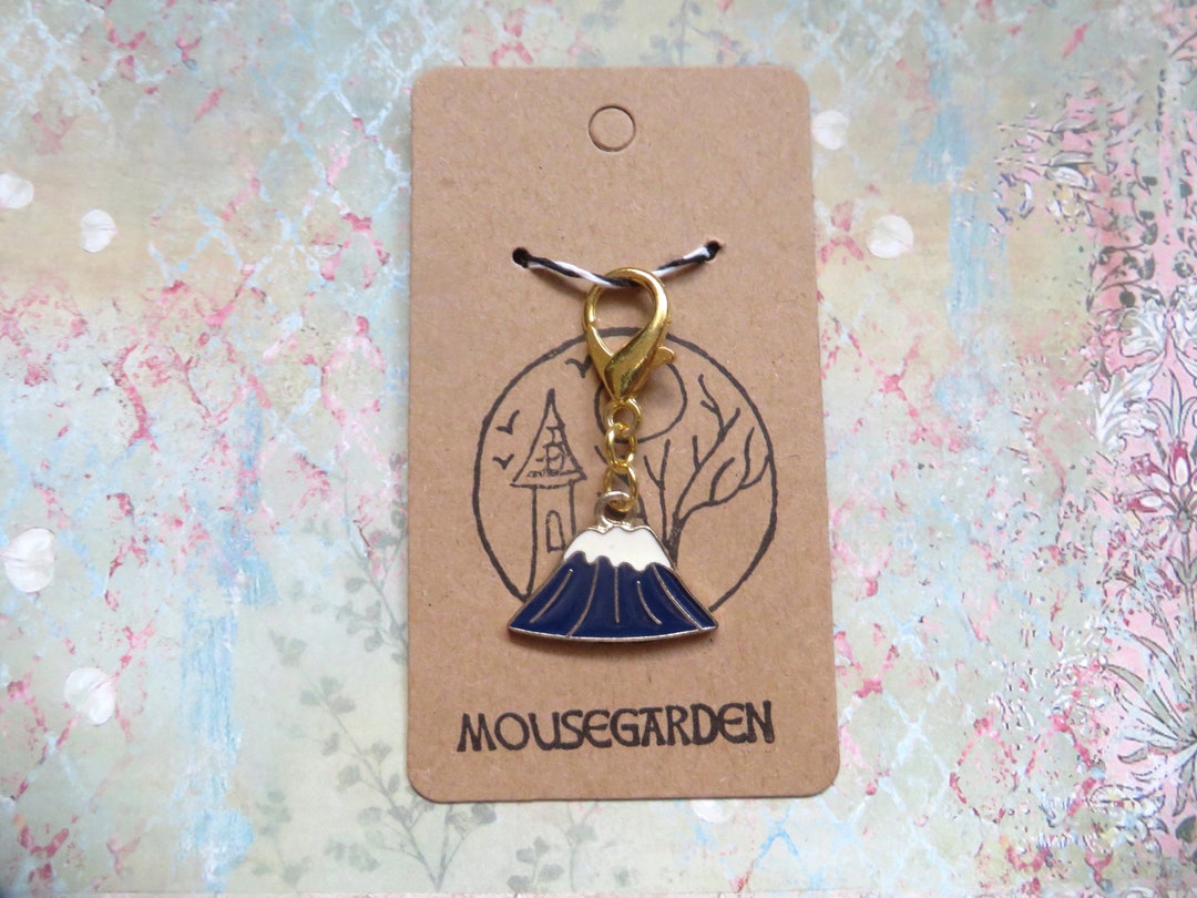 Stitch Marker Mount Fuji Charm Progress Keeper, Japanese Mountain - Etsy