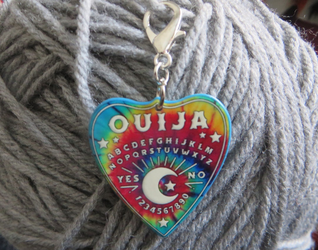 Ouija Acrylic Stitch Marker, Rainbow Planchette Progress Keeper for ...