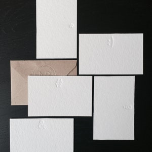 Letterpress: 5 Little note cards by Studio Marije Pasman, stationery ...