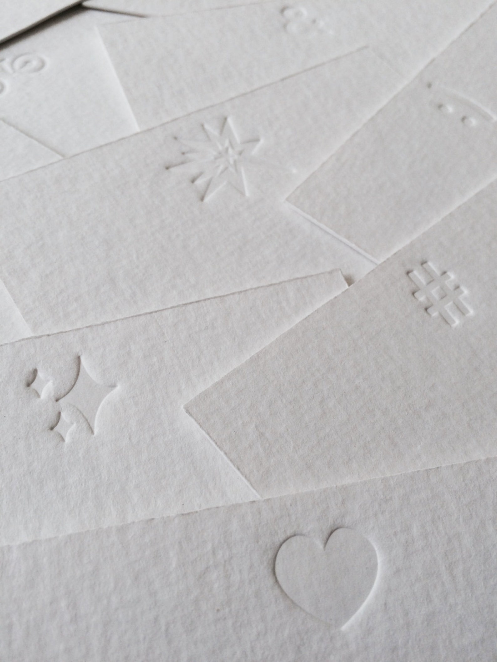 Letterpress: 5 Little Note Cards by Studio Marije Pasman, Stationery ...