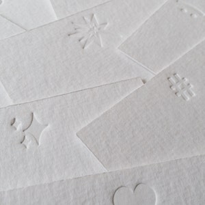 Letterpress: 5 Little Note Cards by Studio Marije Pasman, Stationery ...