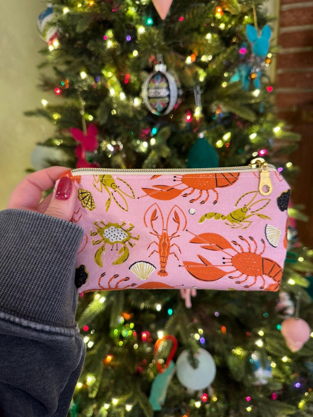 Lobster, Crab, Sea Creatures Small Makeup Pouch Zip Pouch Makeup Bag - Etsy