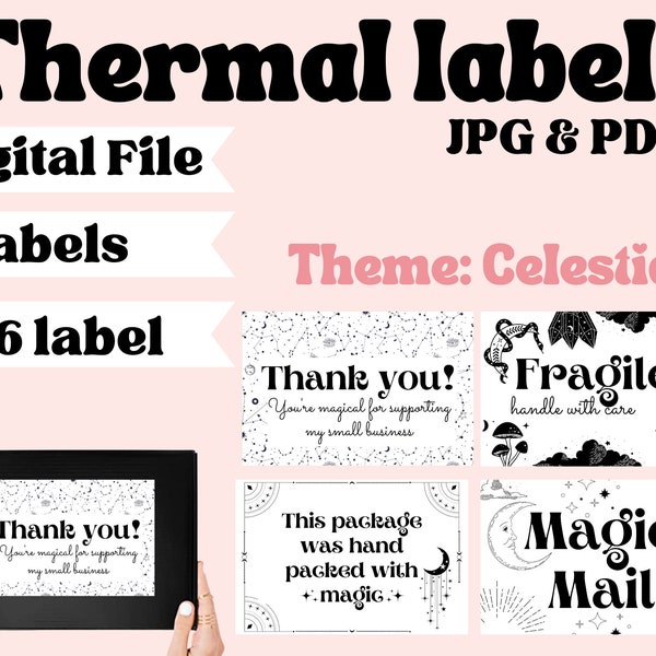 Rollo Label Template - Etsy