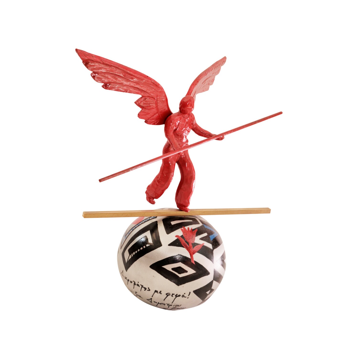 METAL Art> Elegant Acrobat Angel.quality Art.modern Cast Bronze and ...