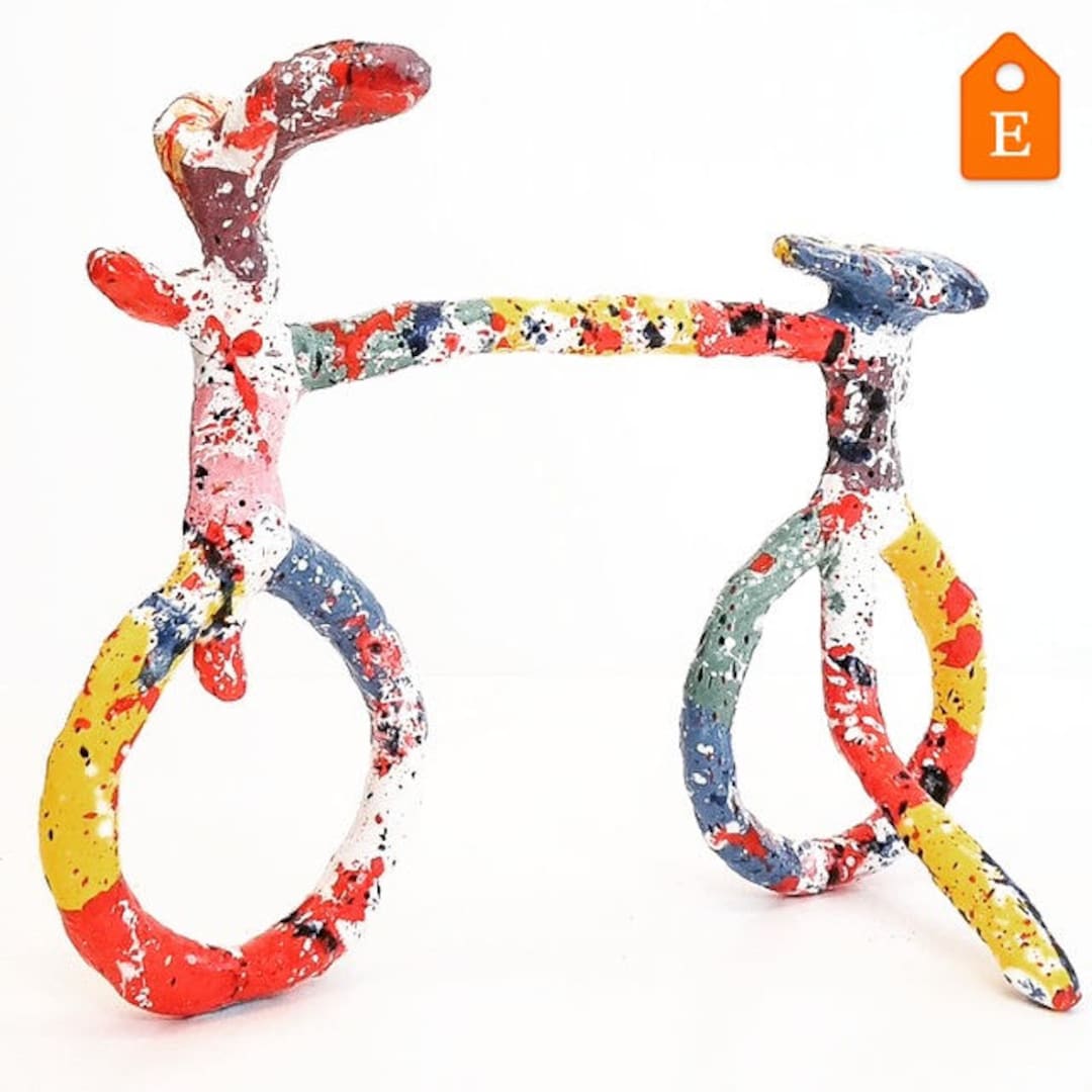 BICYCLE Sculpture,bike Art,small Scale Bike,mixed Media,bike Gift ...