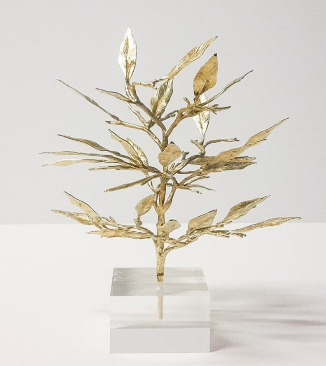 GOLD TREE Sculpture.50th Wedding Anniversary Gift. Wedding Anniversary ...
