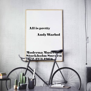 Andy Warhol "all is Pretty" Print Wall Art-digital Files-instant ...