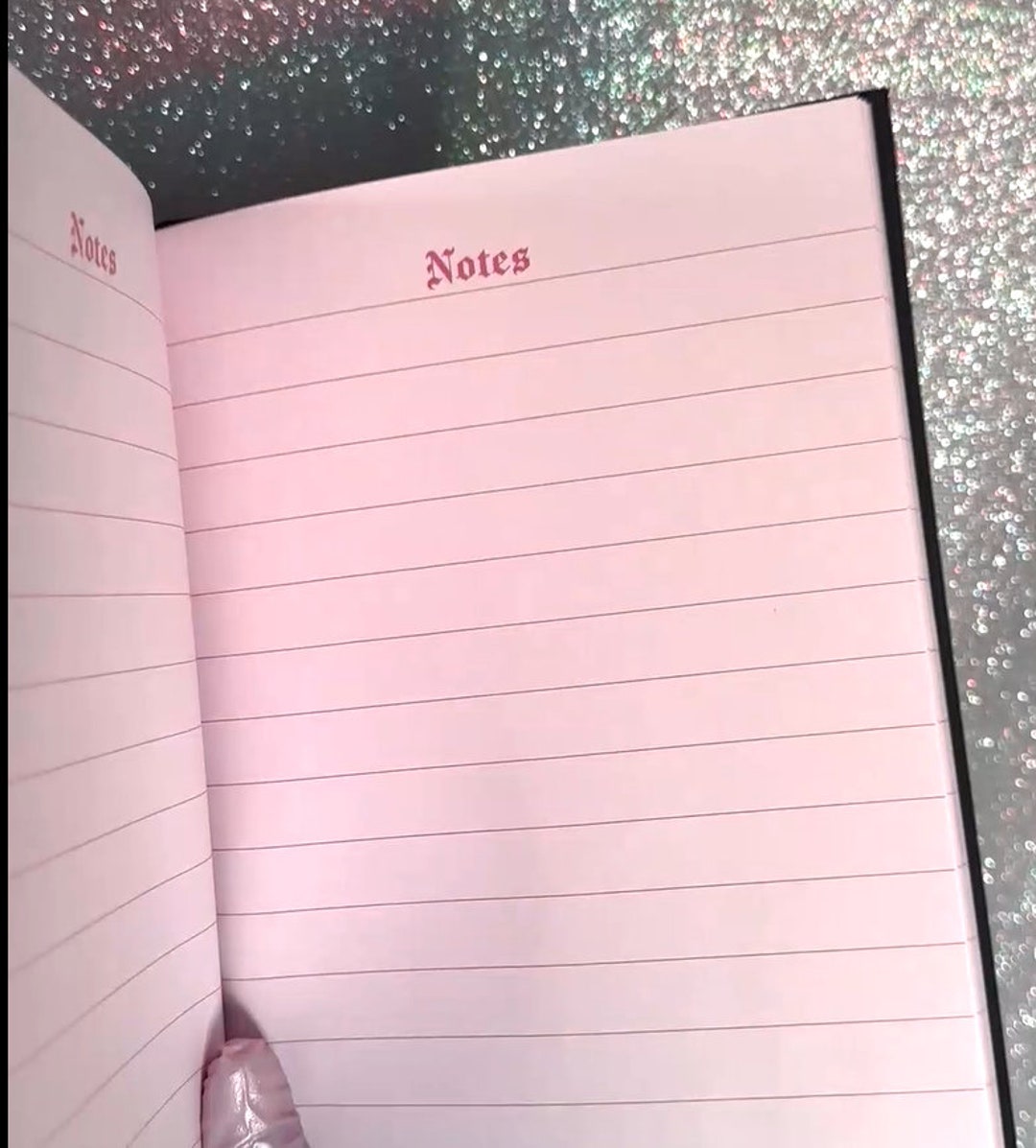 Pink & Black Brat Hardcover Notebook Pink Lined Notes Journal - Etsy