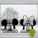 Removable Mickey Mouse & Minnie Mouse Peeking Wall Window Home - Etsy