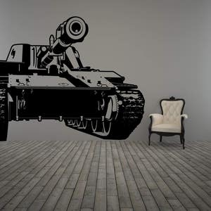 US Army Military Heavy War Tank Removable Wall Window Nursery - Etsy