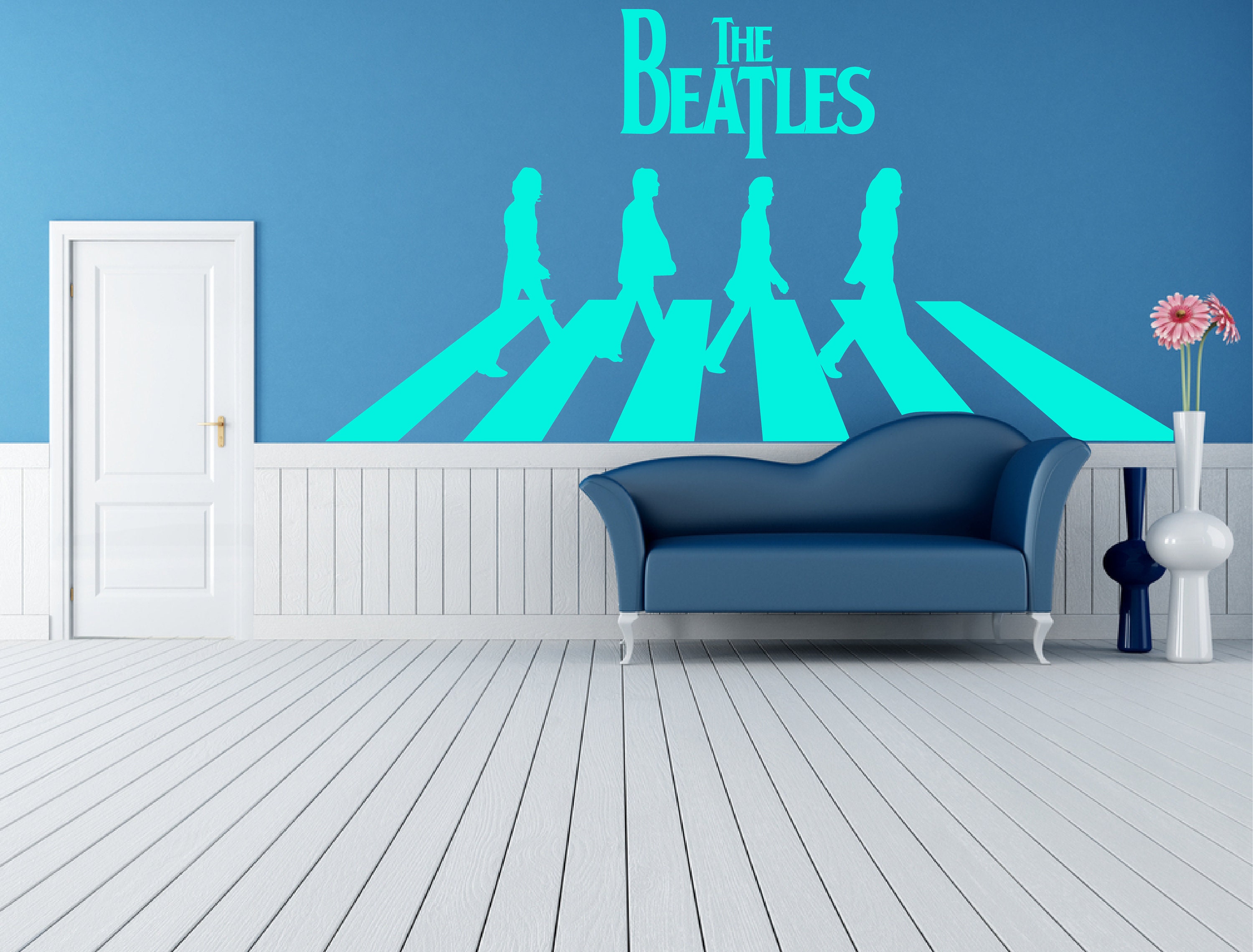 Beatles Abbey road removable wall art decor decal vinyl | Etsy