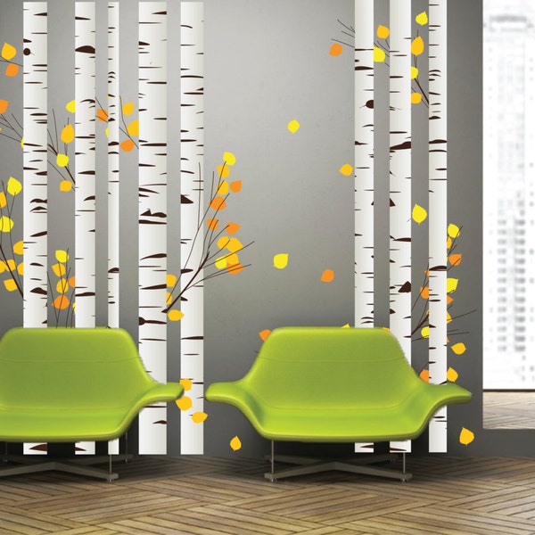 Birch Tree Decal - Etsy