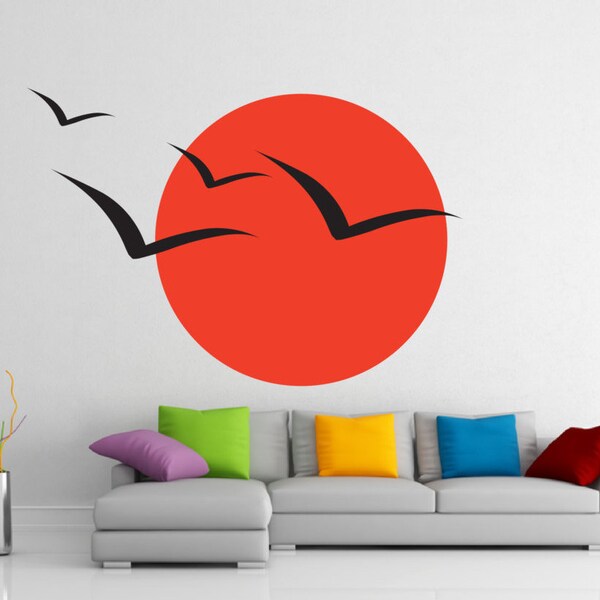 Sunset Wall Decal - Etsy