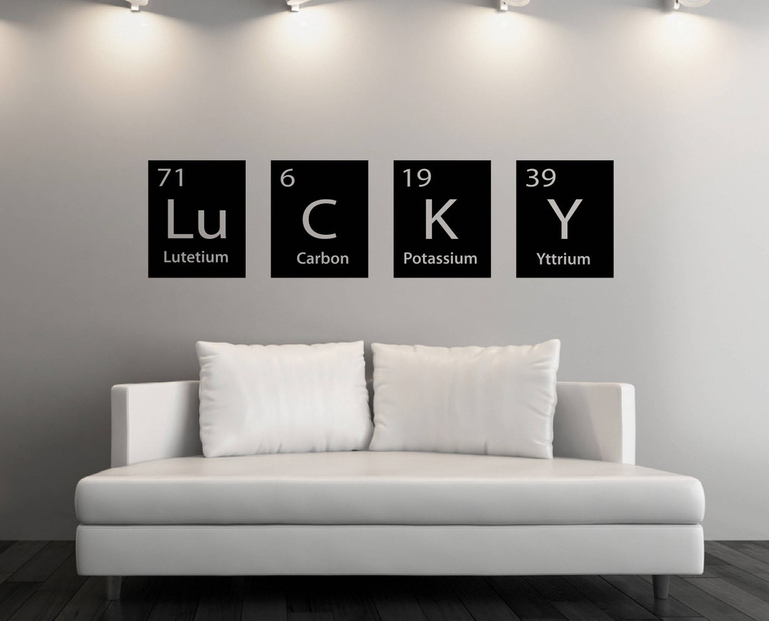 Periodic Table of Elements Removable Wall Art Decor Decal Vinyl Sticker ...