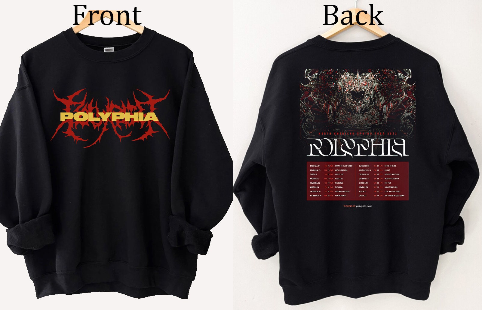 Polyphia Spring Tour Shirt, Polyphia North America Tour, Polyphia Rock ...