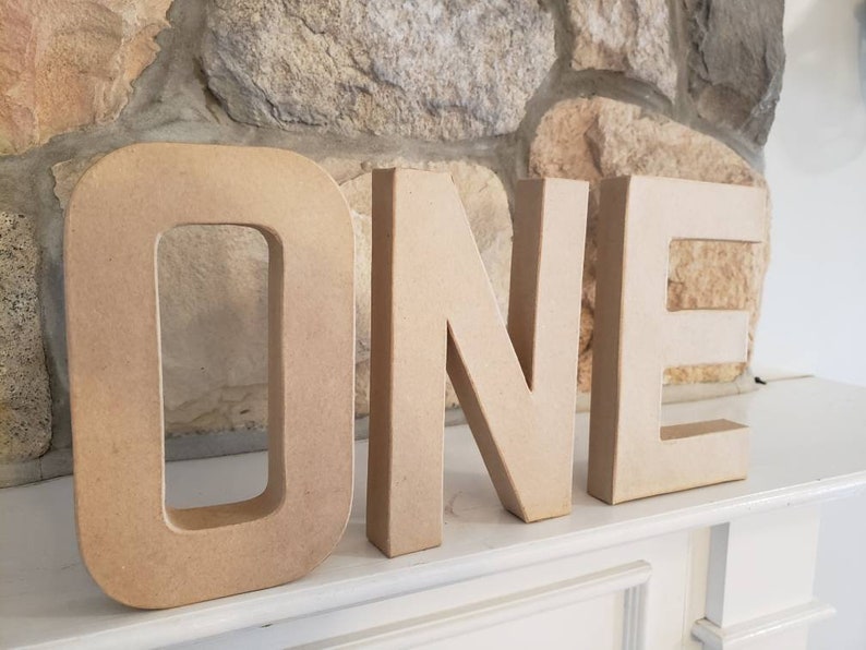 Paper Mache ONE: 8" First Birthday Party Decor - Etsy