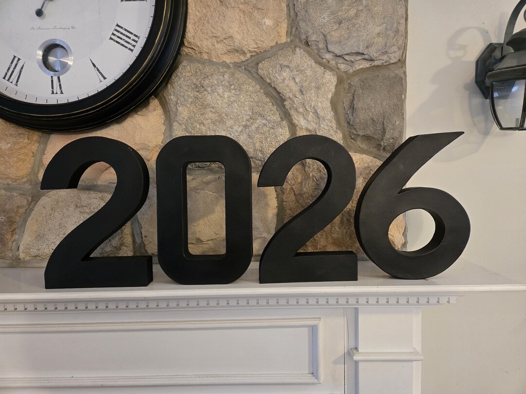 2026 Set of 12" Tall Paper Mache Numbers for Senior Pictures or ...
