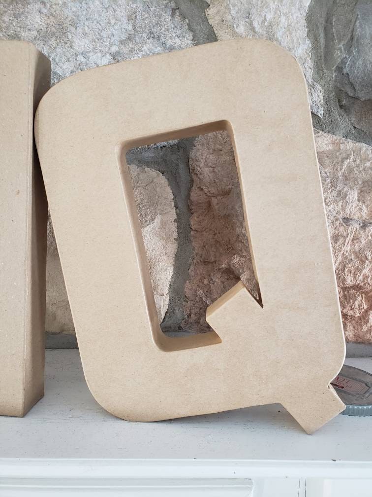 Big Paper Mache Letters 12 High Choose From E M O & | Etsy