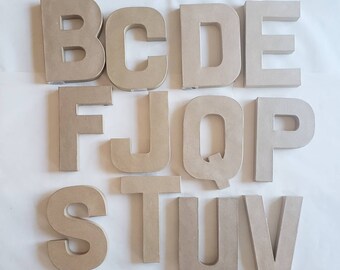 Paper Mache Letters - Etsy