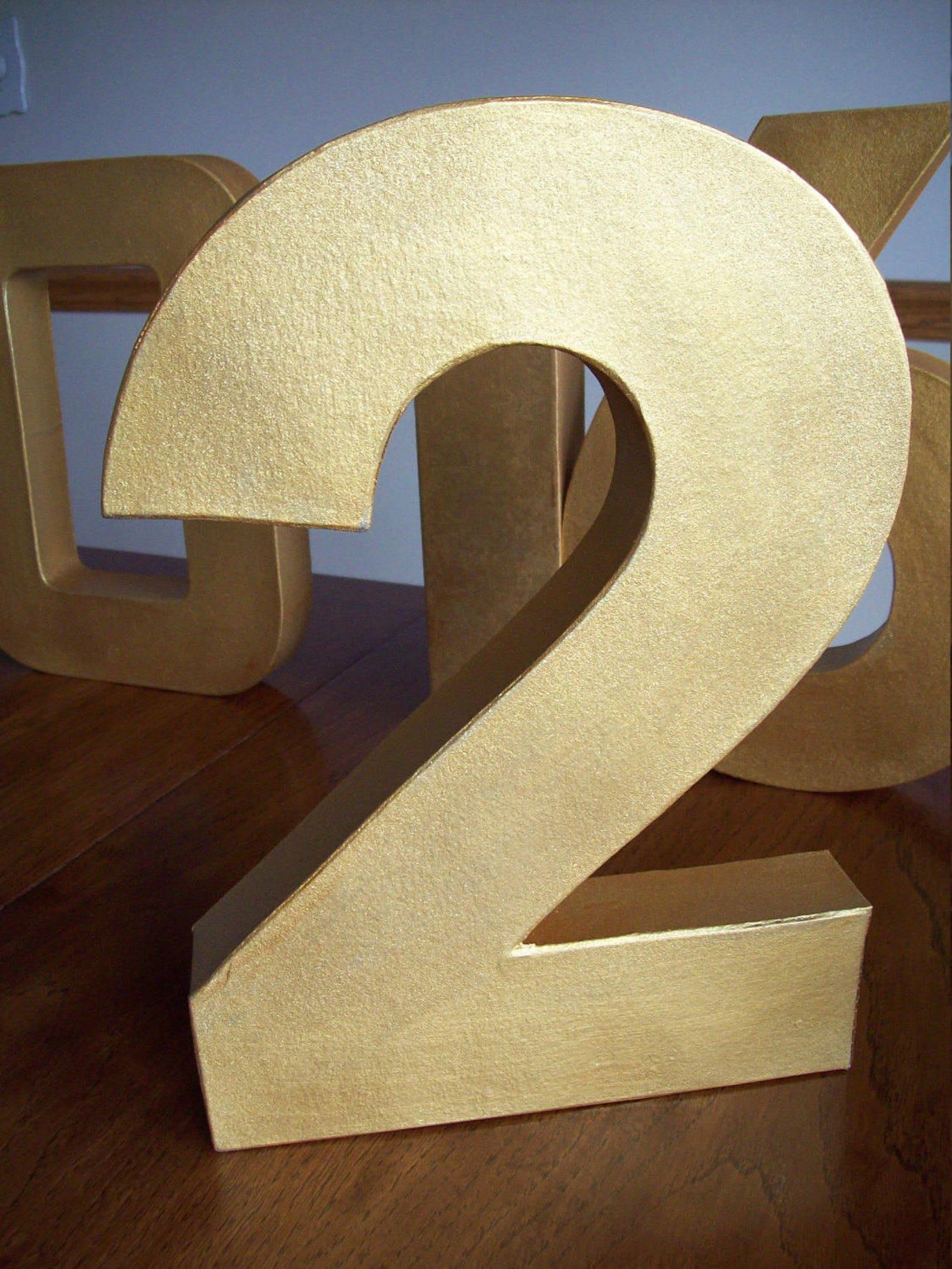 Set of 12 Tall Paper Mache Numbers 0-9 UNFINISHED - Etsy