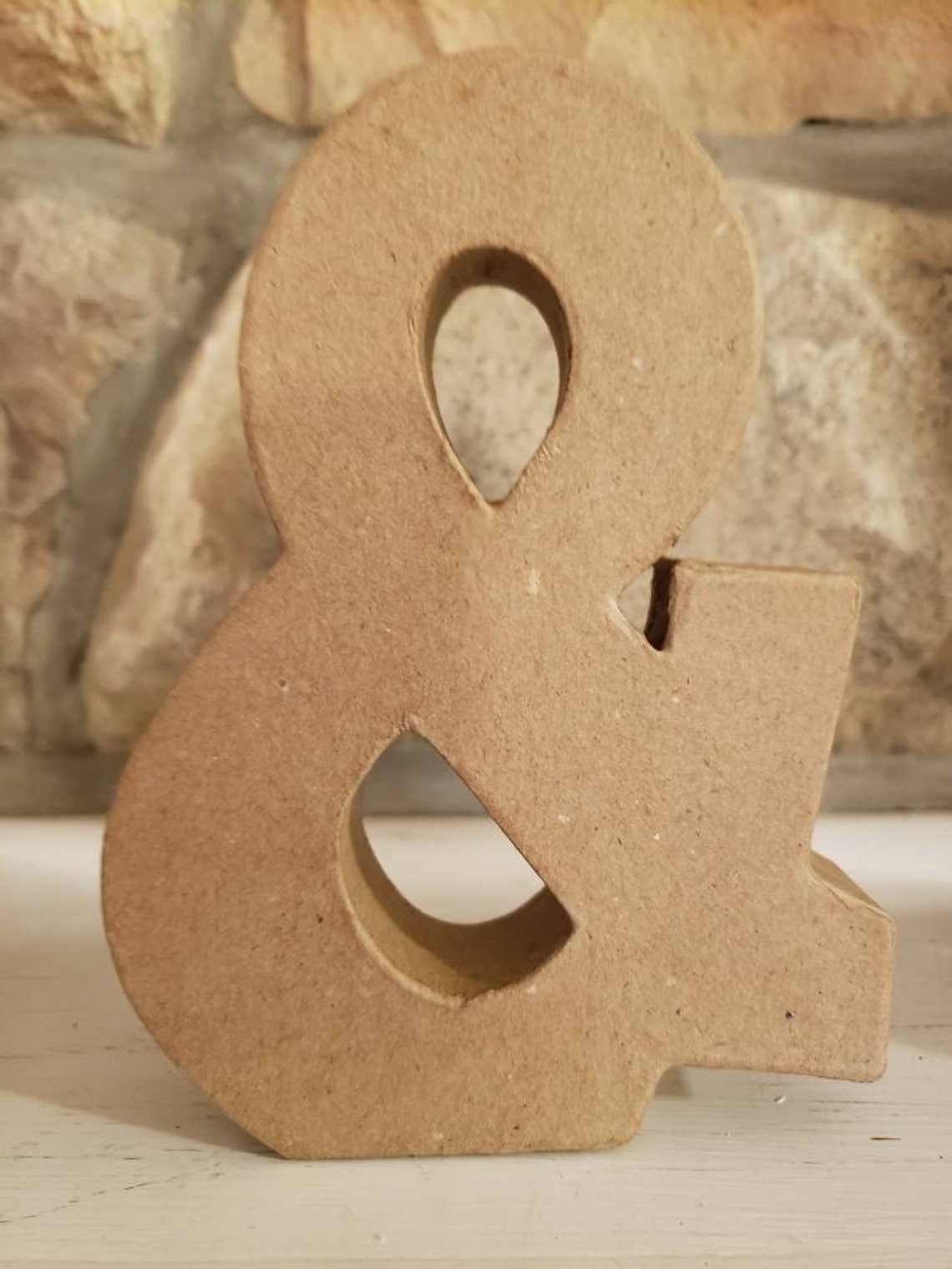 8 Cardboard Freestanding Set of 2 Initials Letters With - Etsy