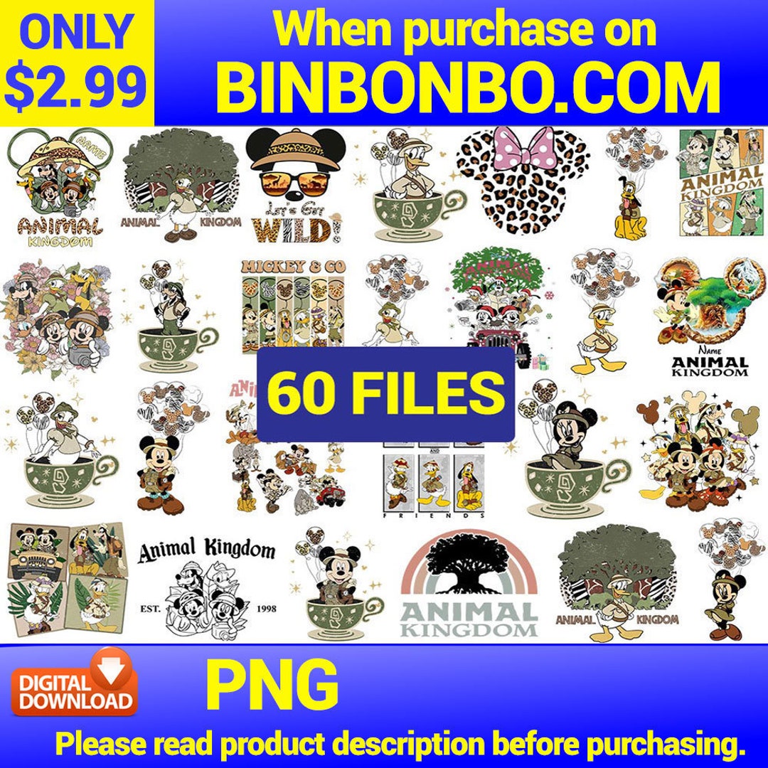 60 Mega Animal Kingdom Bundle Png, Family Trip Png, Family Vacation ...