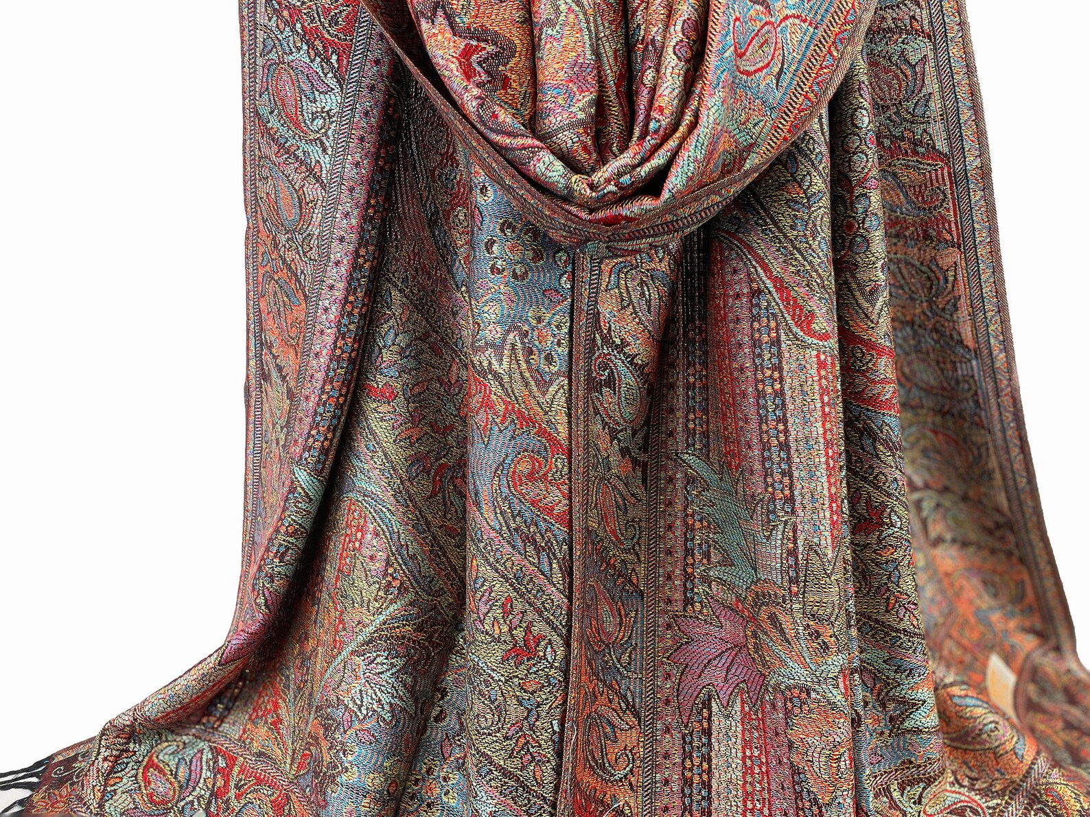 Multicolor Sparkling Gold Scarves for Women Festival Scarf - Etsy