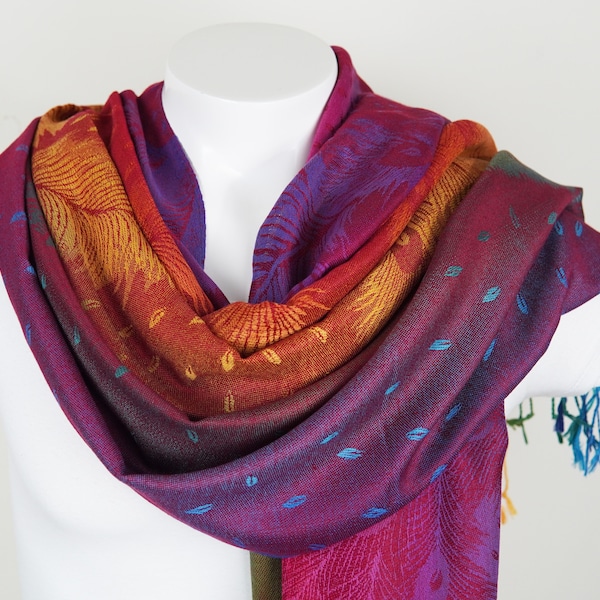 Feather Scarf - Etsy