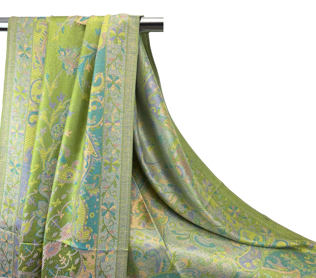 Silky Floral Pashmina Scarves and Shawls Festival Scarf Bridal Shawl ...