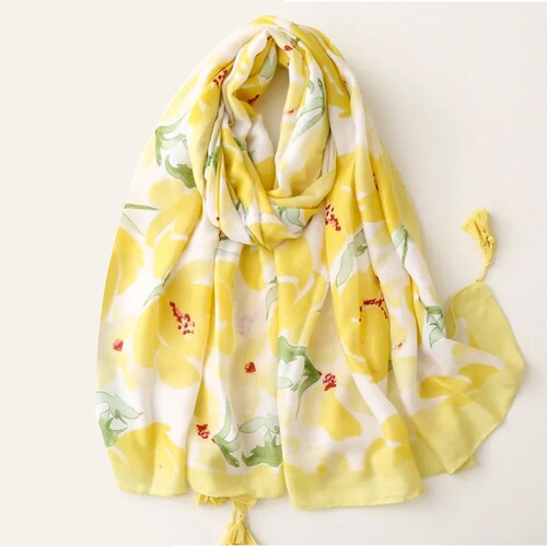 Lemon Scarf for Women Lemons Gift Leaf - Etsy