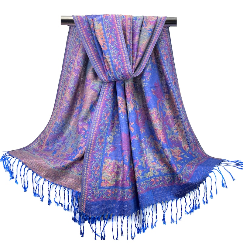 Boho Blue Pashmina - Etsy