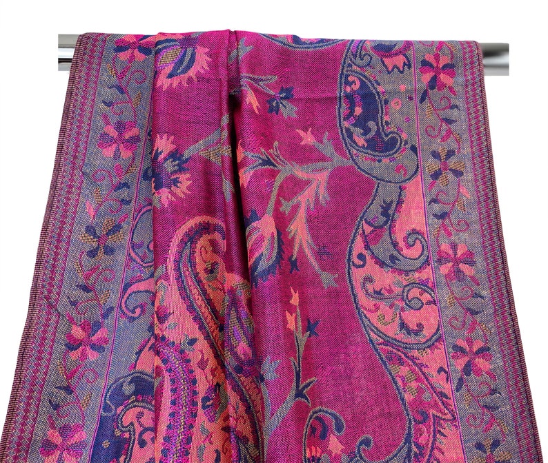 Royal Blue & Hot Pink Floral Scarves for Women Wedding - Etsy