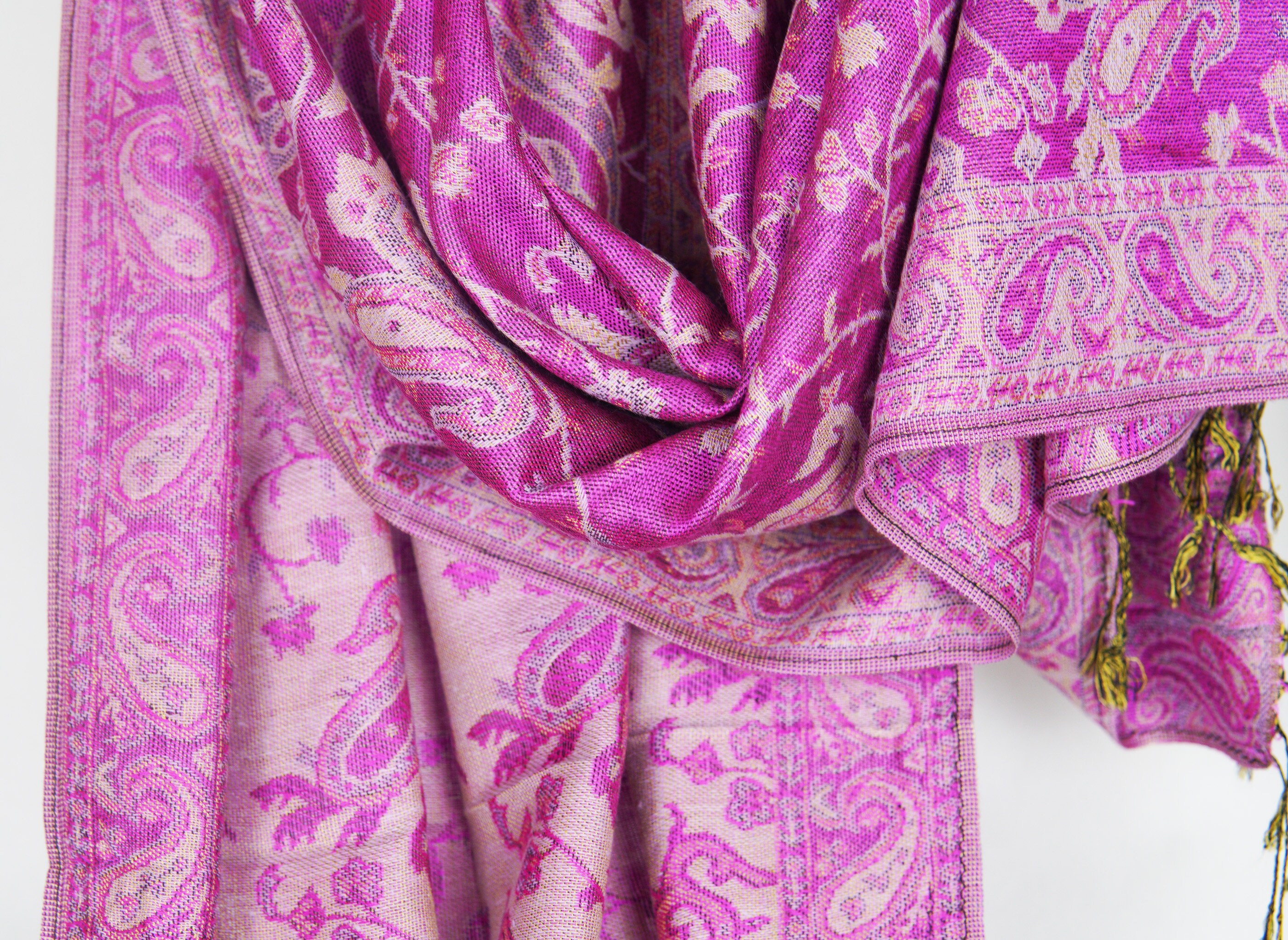 Pashmina Scarves for Women Magenta Shawls Indian Paisley Women | Etsy