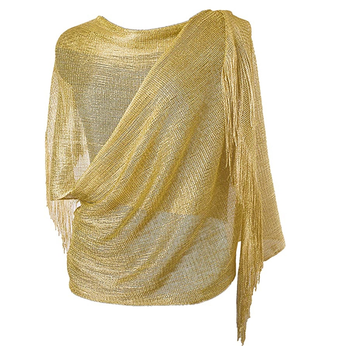 Golden Wedding Scarf Metallic Sparkling Shawl Bridesmaid | Etsy